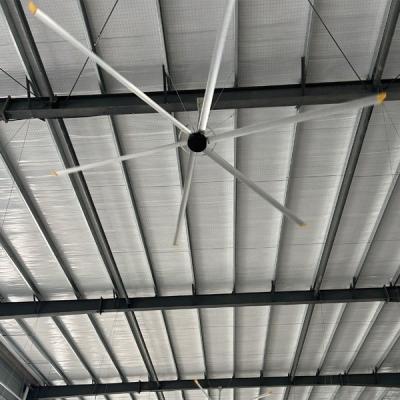 중국 24ft 알루미늄 마그네슘 합금 HVLS 창고 고전압용 산업 천장 팬 판매용