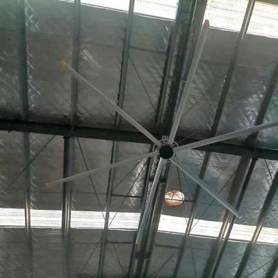 중국 24ft 알루미늄 마그네슘 합금 HVLS 창고 고전압용 산업 천장 팬 판매용