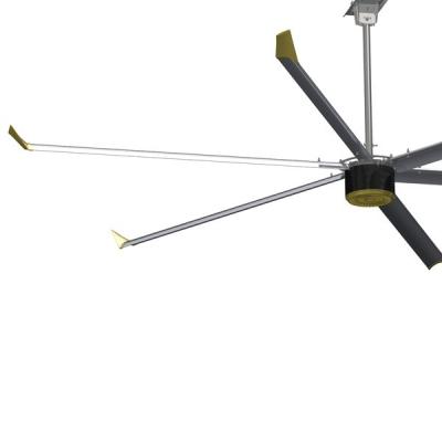 중국 0.6KW 냉각 기능 에너지 4.2M PMSM HVLS 천장 팬 레스토랑 및 음식 법정 센터 냉각 배수 판매용