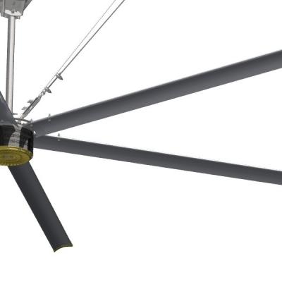 중국 0.6KW 냉각 기능 에너지 4.2M PMSM HVLS 천장 팬 레스토랑 및 음식 법정 센터 냉각 배수 판매용
