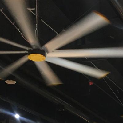 중국 2.4m 8FT 브러시리스 전기 HVLS 천장 팬 판매용
