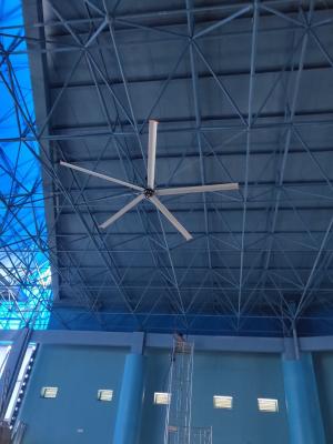 중국 농구 스포츠 센터 5.4M 17ft 1.5KW 긴 블레이드 천장 팬 판매용