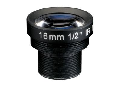 China el soporte 24degree del megapíxel F1.6 1080P del 1/2” 16m m M12 fijó la lente focal, lente de cámara de seguridad de 16m m en venta
