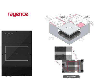China 100mm Field Size Cmos Flat Panel Detector 12V Rayence 0712FCA.FGA for sale