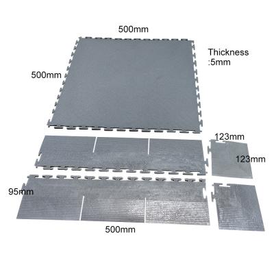 China ESD PVC Floor Tile Interlocking ESD Floor Mat Antistatic Floor Tiles for Industrial for sale