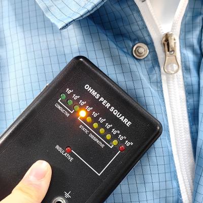 중국 청정실 ESD 반 정적 재킷 랩 칩 흰색 젤리 뒤 반 정적 실험실 재킷 판매용