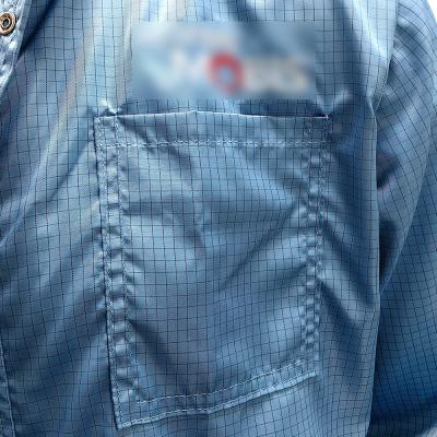 중국 청정실 ESD 반 정적 재킷 랩 칩 흰색 젤리 뒤 반 정적 실험실 재킷 판매용