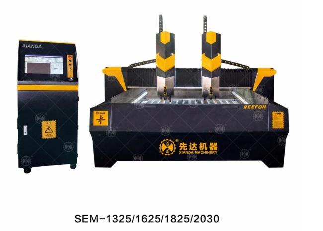 Stone carving machine operation