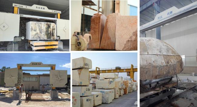 Diamond Wire Saw Machine cutting stone block