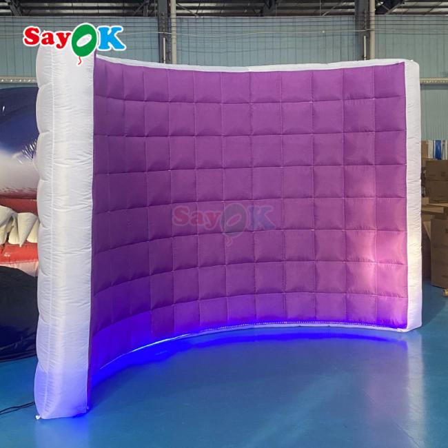 Portable inflatable photo booth setup