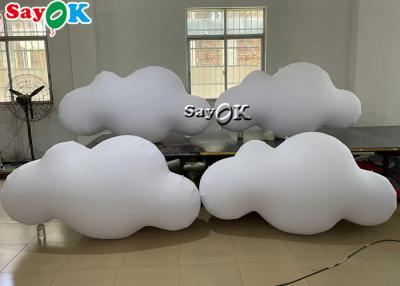 중국 LED 라이트로 PVC 구름 풍선기구를 장식하는 맞춘 인플레이터블 제품 천장 판매용