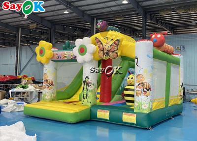 Cina Camera gonfiabile di tema del trampolino di rimbalzo della stampa dell'insetto con lo scorrevole in vendita