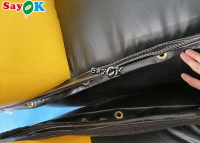 China Inflatable Carnival Games 7m Crazy Inflatable Wipeout Game Meltdown Machine For Amusement for sale