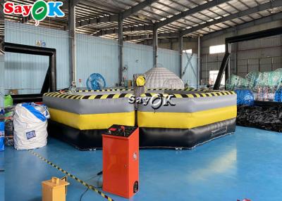 China Inflatable Carnival Games 7m Crazy Inflatable Wipeout Game Meltdown Machine For Amusement for sale