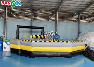 China Inflatable Carnival Games 7m Crazy Inflatable Wipeout Game Meltdown Machine For Amusement for sale