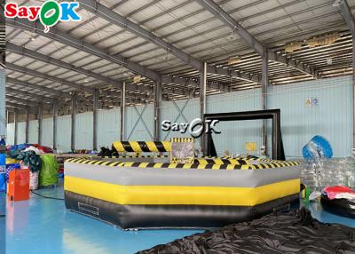 China Inflatable Carnival Games 7m Crazy Inflatable Wipeout Game Meltdown Machine For Amusement for sale