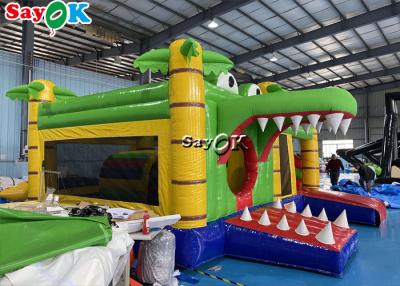 Chine Glissière de rebondissement gonflable de Chambre de château de thème de crocodile pour des enfants multifonctionnels à vendre