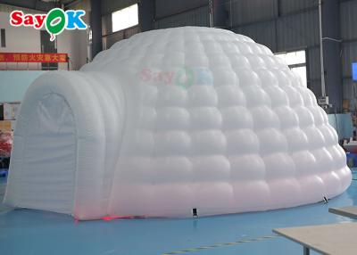 中国 ディスコ パーティーのでき事のための純粋な白 LED の膨脹可能なイグルーのテントの円形のドーム 販売のため