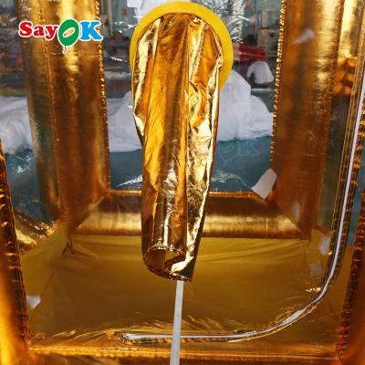 중국 촉진을 위한 금 큰 Advertisng 팽창식 돈 기계 충돌 입방체 판매용