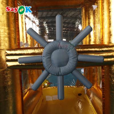 중국 촉진을 위한 금 큰 Advertisng 팽창식 돈 기계 충돌 입방체 판매용