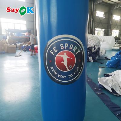 Cina 3x2.5m Arco Gonfiabile Inizio Finitura Arco Gonfiabile Ingresso Arco Blu E Bianco in vendita