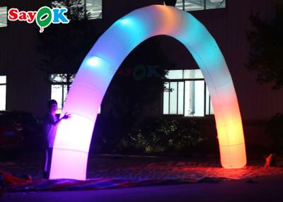 중국 PVC 부풀게할 수 있는 아치 밑의 통로 문 장식 산타는 실내인 LED 라이트 한계 지분 야드 잔디 옥외테라스에서 설립되었습니다 판매용