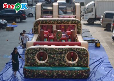 中国 EN14960ポリ塩化ビニールの警備員のInflableの障害物コースの穿刺の証拠 販売のため