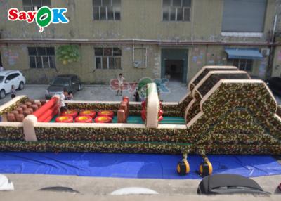 中国 EN14960ポリ塩化ビニールの警備員のInflableの障害物コースの穿刺の証拠 販売のため