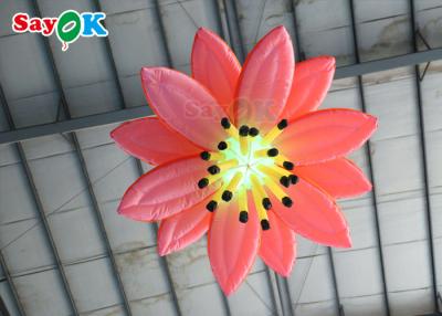 China Iluminação inflável de 1,2 m para decoração de eventos casamento flor inflável com luz led à venda