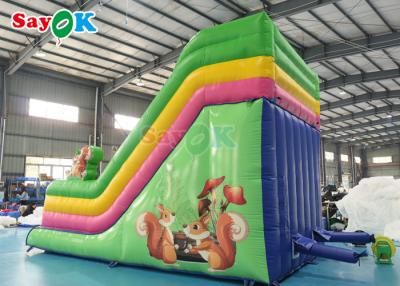 China Deslizador de agua inflable de grado comercial Deslizador inflable de arco iris personalizado en venta