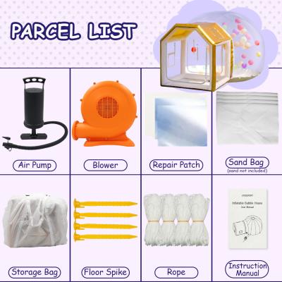 Cina Unica Bubble House Partita gonfiabile Bubble Balloon House Tenda per bambini in vendita