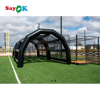 China Factory Inflatable Baseball Net Outdoor Cage Hitting Tent Waterproof Inflatable Sport Court Baseball Field Practice Tent for Rental for sale