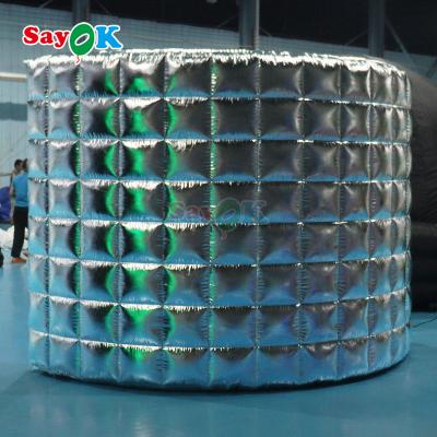 China 10ft Inflatable Photo Booth Wall with LED for Parties and Events for sale