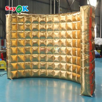 China 10ft Inflatable Photo Booth Wall with LED for Parties and Events for sale