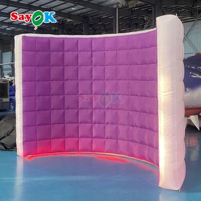 China 10ft LED Inflatable Photo Booth Wall for Events and Rentals for sale