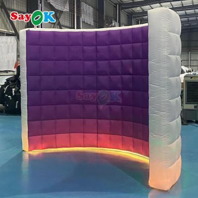 China 10ft LED Inflatable Photo Booth Wall for Events and Rentals for sale
