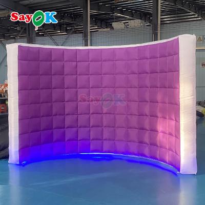 China 10ft LED Inflatable Photo Booth Wall for Events and Rentals for sale