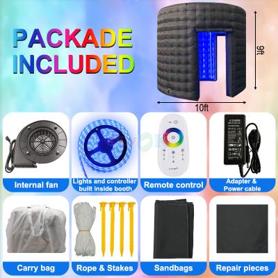 China 360 Inflatable Photo Booth for Events Commercial Rent Customizable for sale