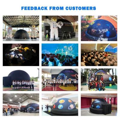 China Sayok 100% Blackout Inflatable Planetarium Dome with Professional Projection Fabric and Customizable Size for Schools and Events for sale