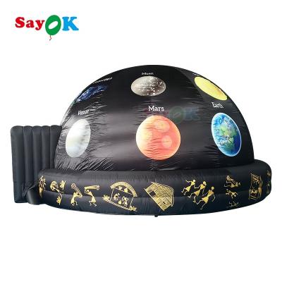 China Free 3D Design 16ft Inflatable Planetarium Dome with Easy Setup Portable Planetarium Tent for Schools for sale