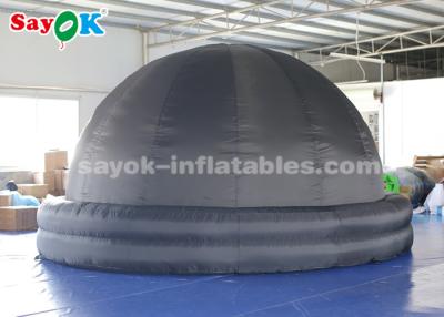 China 4.5 Meter Portable Inflatable Planetarium Projection Dome Tent Black Color for sale