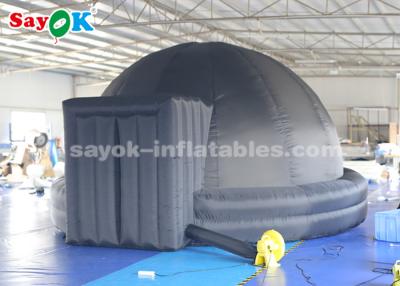 China 4.5 Meter Portable Inflatable Planetarium Projection Dome Tent Black Color for sale