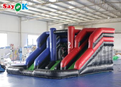 China Opblaasbare droogglijbaan PVC-doek Rijst 4*4m Opblaasbare uitschuiverglijbaan met blazer voor amusement Te koop