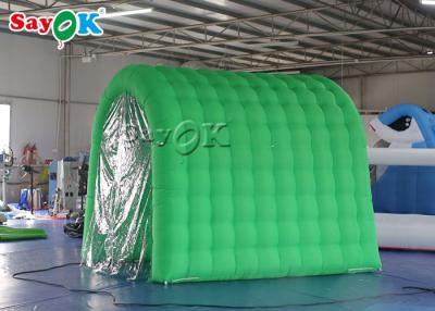 Chine tunnel gonflable vert d'isolement de la Manche de désinfection de 3x2x2.5mH Removeable à vendre