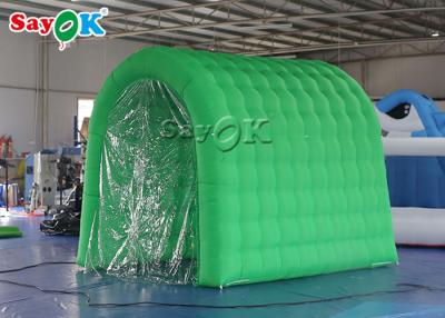 Chine tunnel gonflable vert d'isolement de la Manche de désinfection de 3x2x2.5mH Removeable à vendre