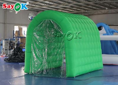 Chine tunnel gonflable vert d'isolement de la Manche de désinfection de 3x2x2.5mH Removeable à vendre