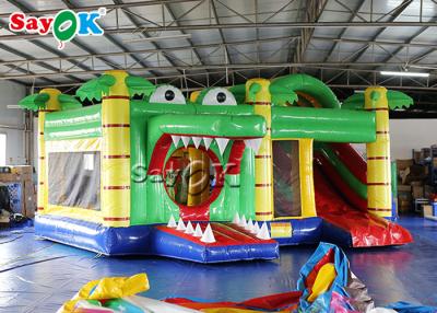 Chine Château plein d'entrain gonflable adapté aux besoins du client de crocodile d'école avec le ventilateur à vendre