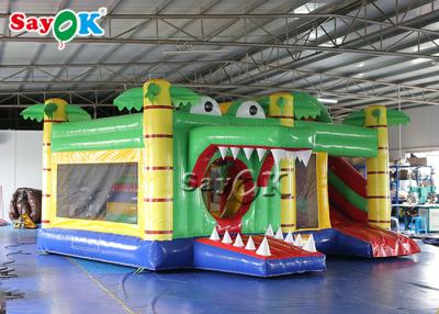 Chine Château plein d'entrain gonflable adapté aux besoins du client de crocodile d'école avec le ventilateur à vendre