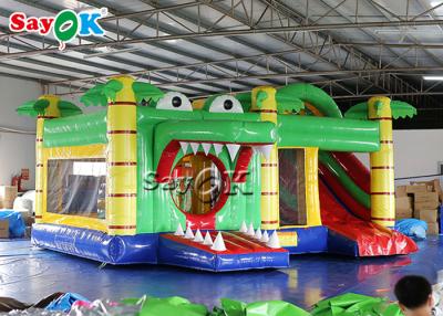 Chine Château plein d'entrain gonflable adapté aux besoins du client de crocodile d'école avec le ventilateur à vendre