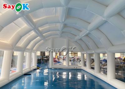 중국 수영풀 덮개를 위한 0.55Mm Pvc 팽창식 공기 천막 투명한 완벽한 돔 판매용